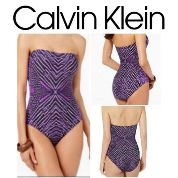 Calvin Klein Swim Calvinkleinartemis Bandeau Onepiece Swimsuit8